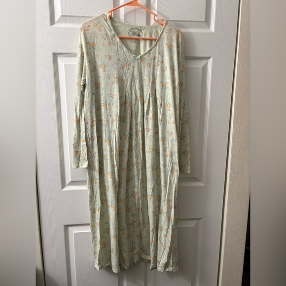 Disney | Intimates & Sleepwear | Disney Tinkerbell Floral Long Sleeve ...